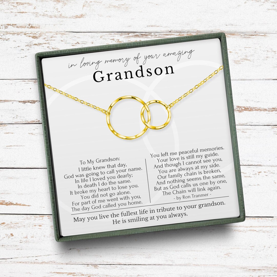 Loss of Grandson Gifts, Loss of Grandson Poem Gift, Grandson Memorial ...