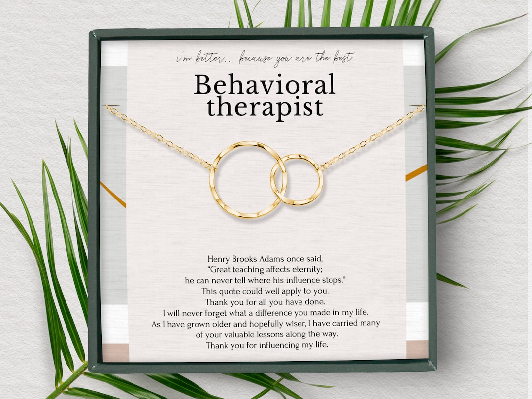 Behavioral Therapist Appreciation Gifts Thank You Necklace Gift With ...