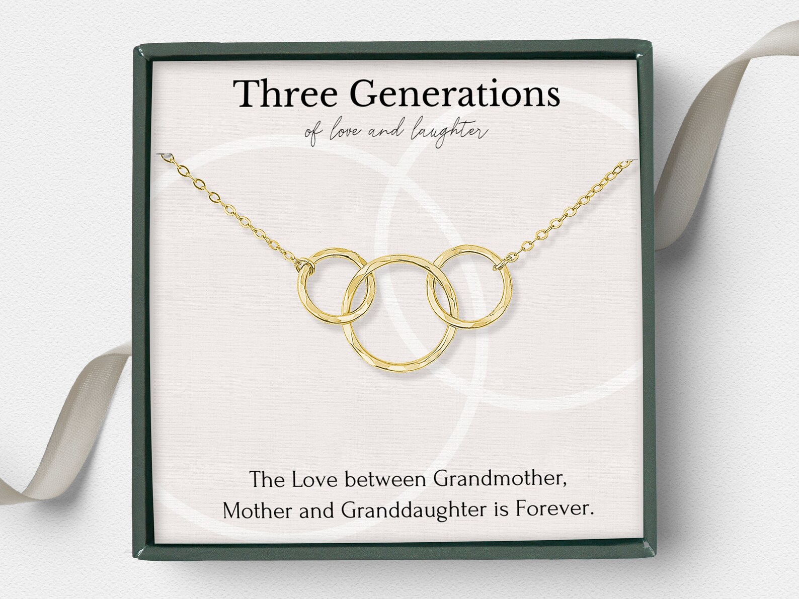 Three Generations Necklace Mother Daughter Grandmother 3 - Etsy