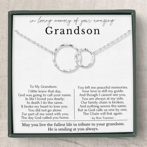 Loss of Grandson Gifts, Loss of Grandson Poem Gift, Grandson Memorial ...