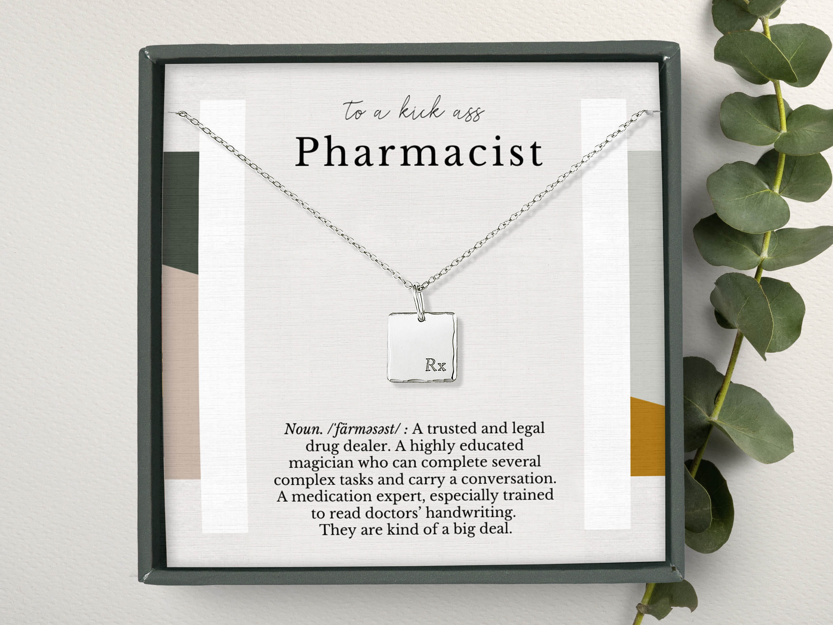 Pharmacist Gift Pharmacist Necklace Gift Pharmacist | Etsy