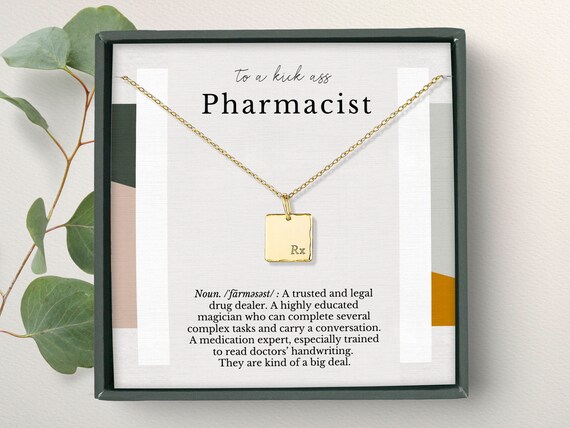 Pharmacist Gift Pharmacist Necklace Gift Pharmacist - Etsy