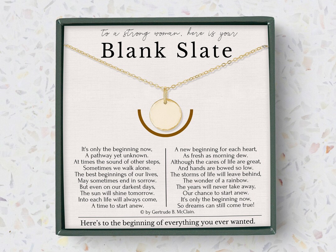 New Beginnings Necklace Gift | Breakup Gift | Encouragement Necklaces ...