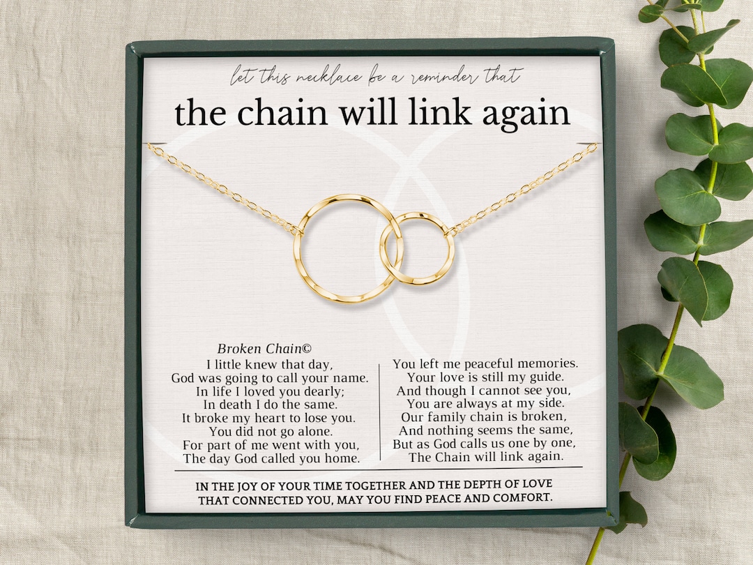 Gifts for Loss of Loved One Sympathy Gift Memorial Necklace Bereavement ...