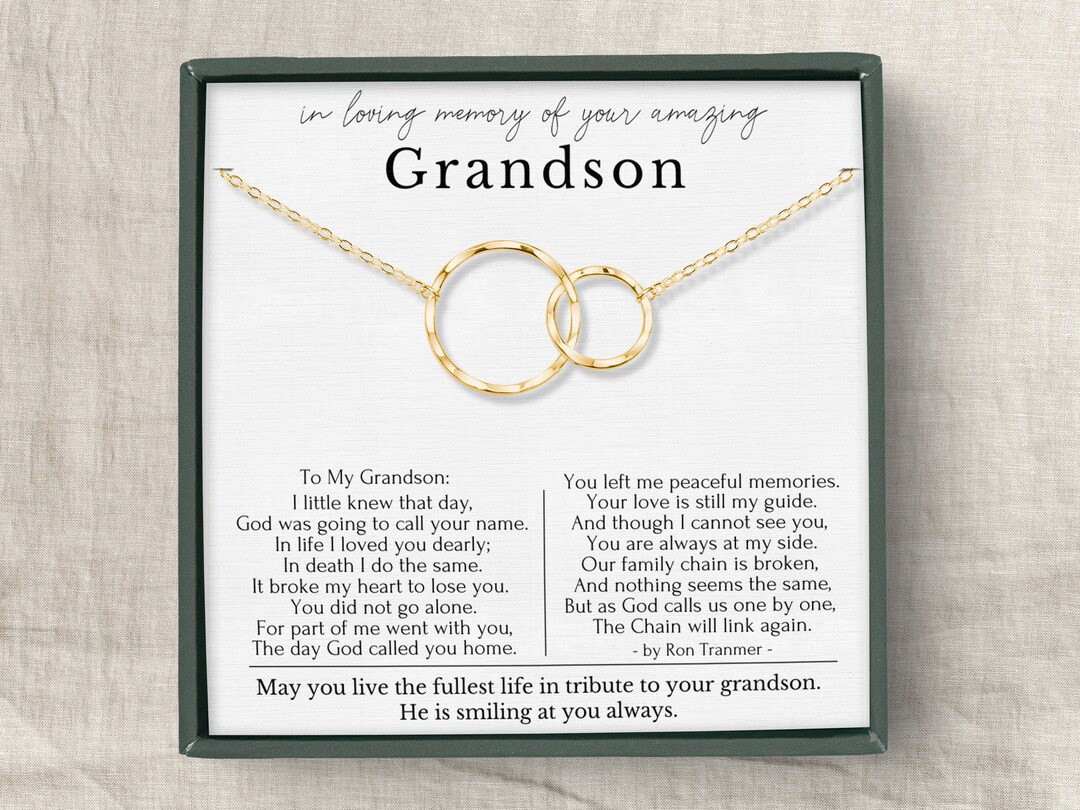 Loss of Grandson Gifts, Loss of Grandson Poem Gift, Grandson Memorial ...