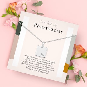 Pharmacist Gift, Pharmacist Necklace Gift, Pharmacist Graduation Gift ...