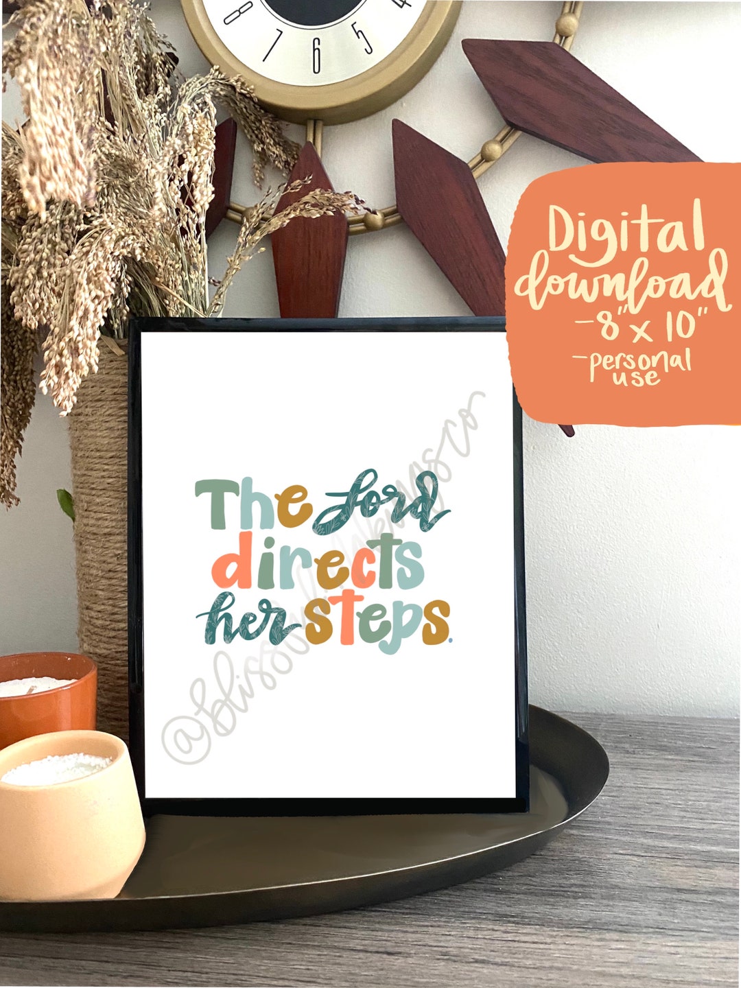 The Lord Directs Her Steps ⋒ DIGITAL Print - Etsy