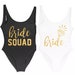 Bride Swimwear, Bride Squad Swimsuit , Bride One Piece Swimsuit ...