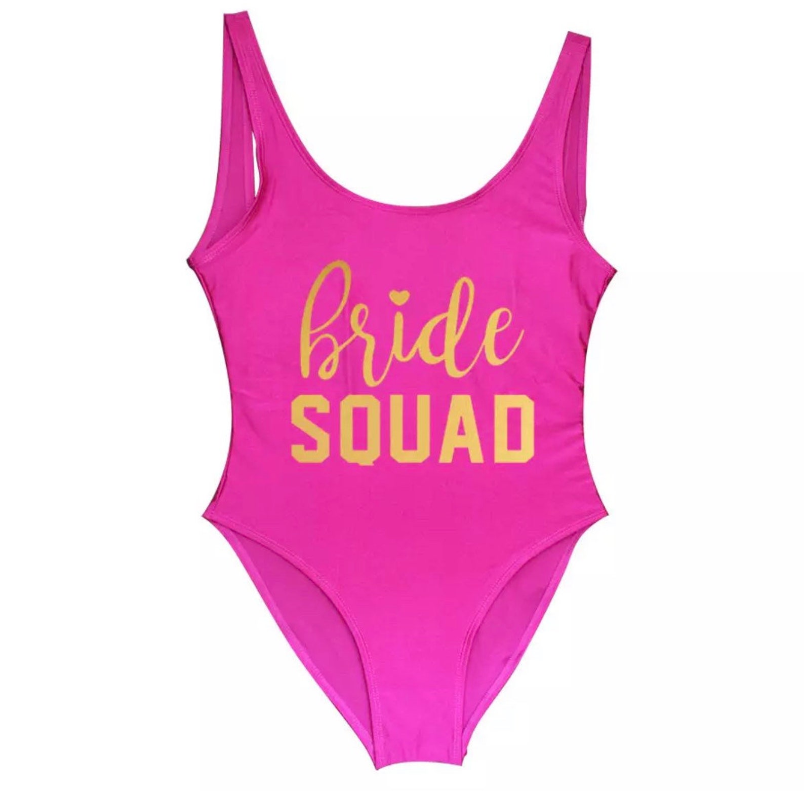 Bride Swimwear Bride Squad Swimsuit Bride One Piece Etsy