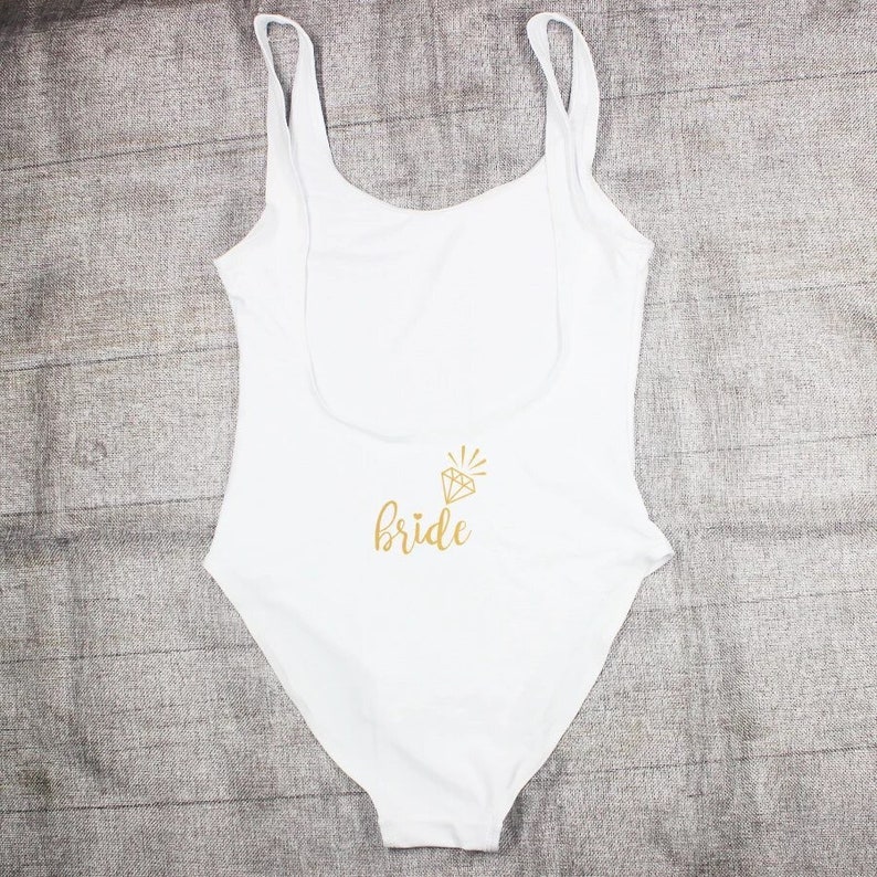 Bride Swimwear Bride Squad Swimsuit Bride One Piece - Etsy