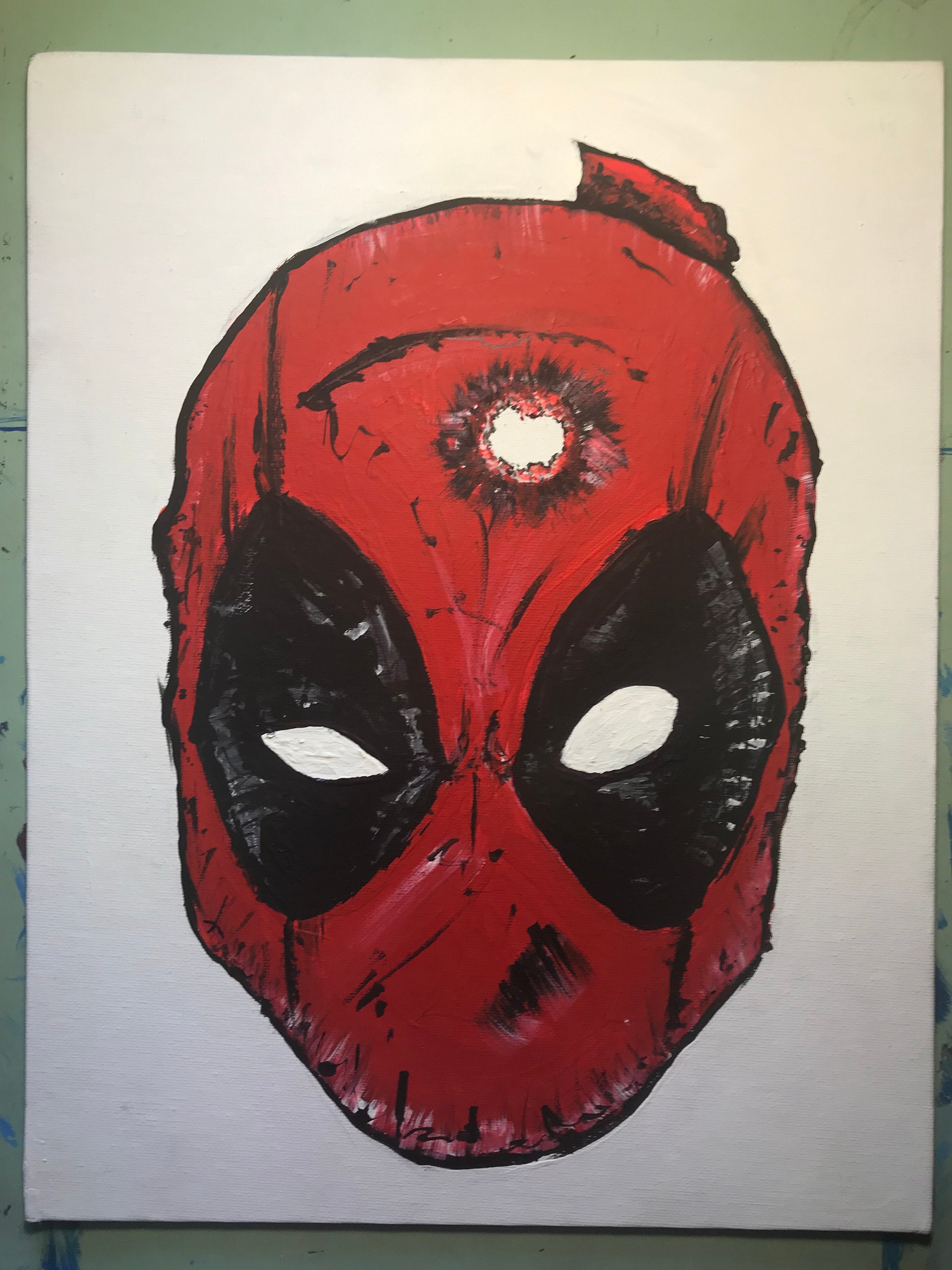 Deadpool Head Drawing