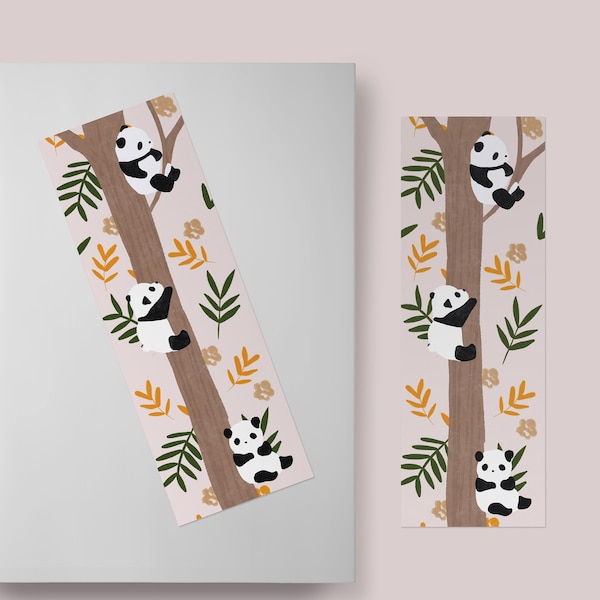 Panda Bookmark - Etsy