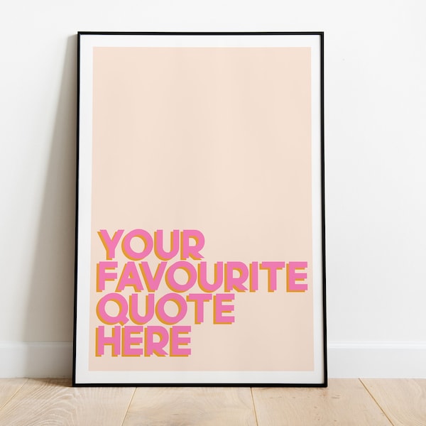 Custom Quote Print - Etsy