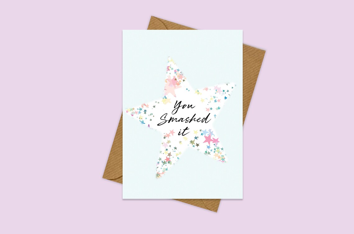 You Smashed It Card. Well Done Card. Congratulations New Job | Etsy