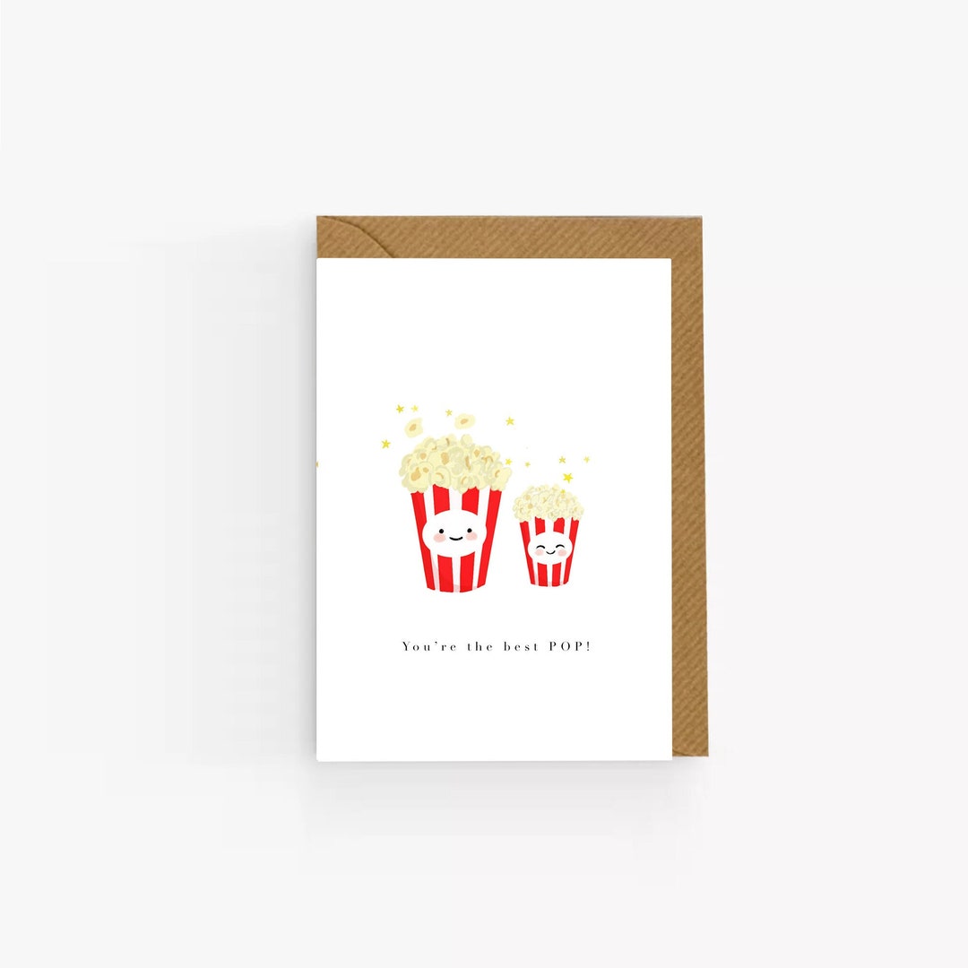 Pops Fathers Day Card. Cute Fathers Day Card. Funny Father's Day Card ...