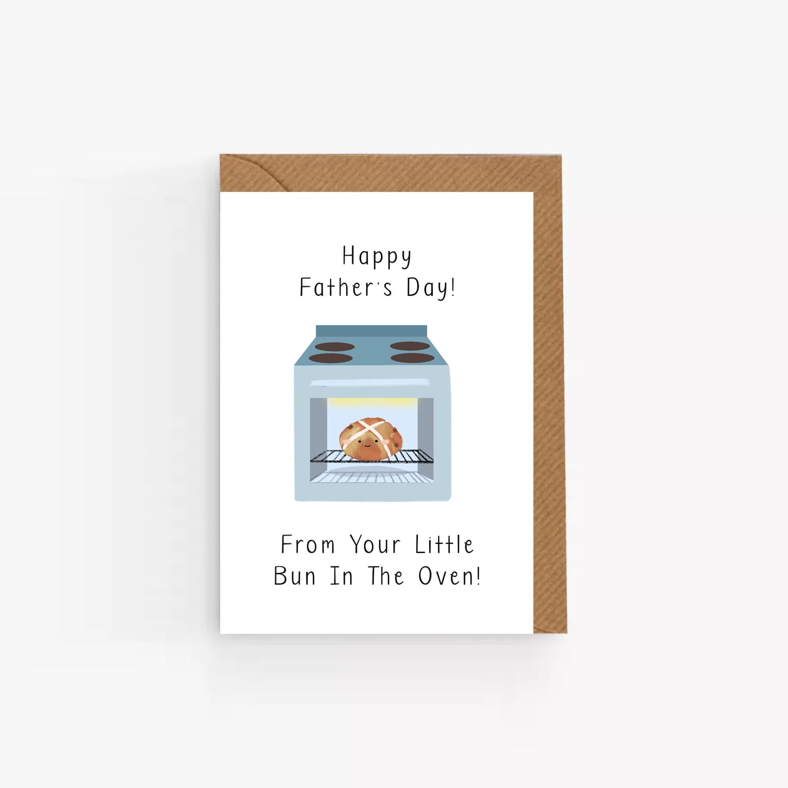 Bun in the Oven Father's Day Card: Expectant Dad-to-be, From the Bump ...