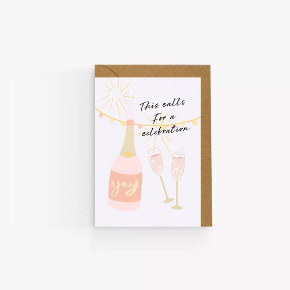 Let's Celebrate Card. Celebration Card. Well Done Card. - Etsy