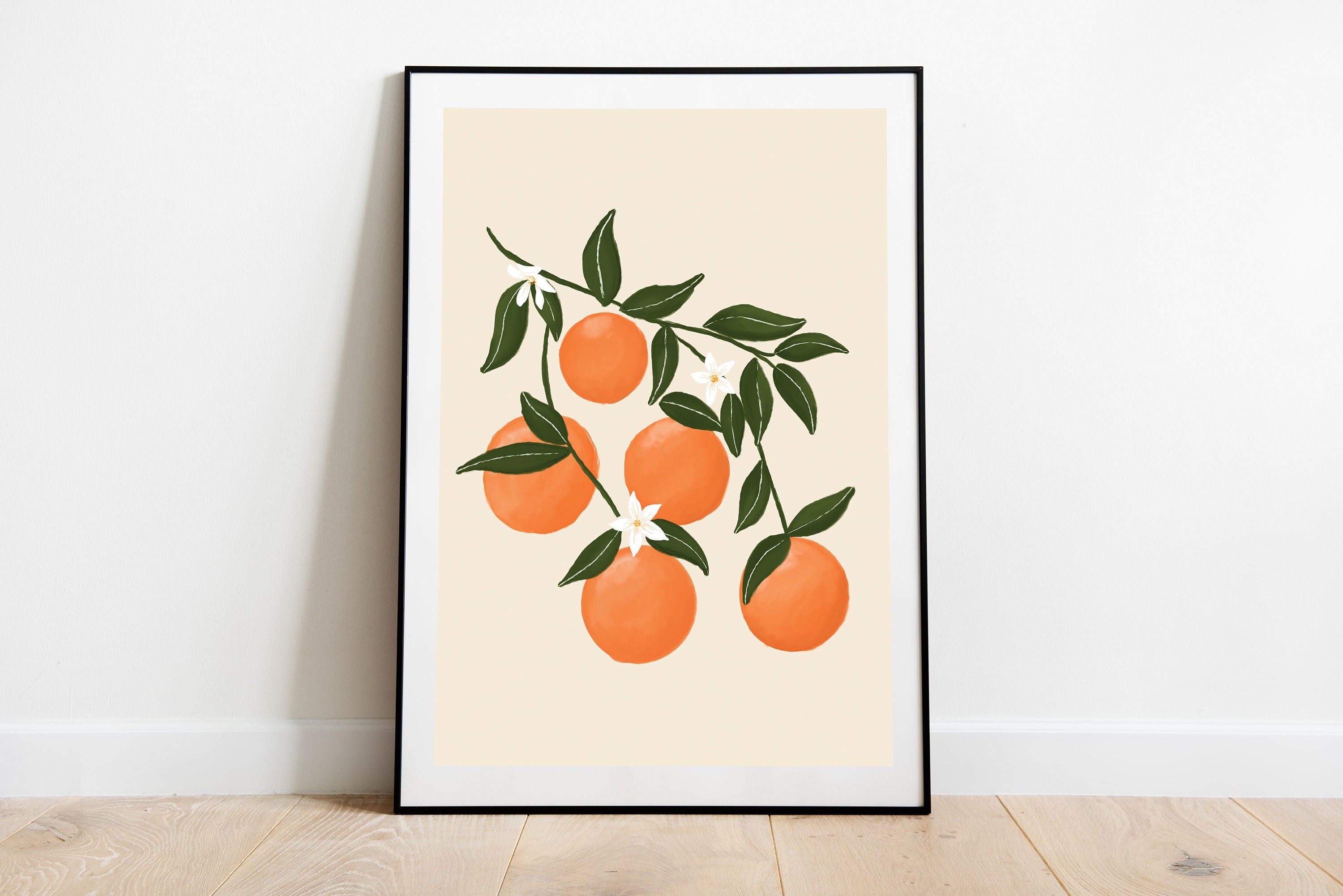Orange Art Print. Fruit Botanical Prints. Botanical Fruit - Etsy