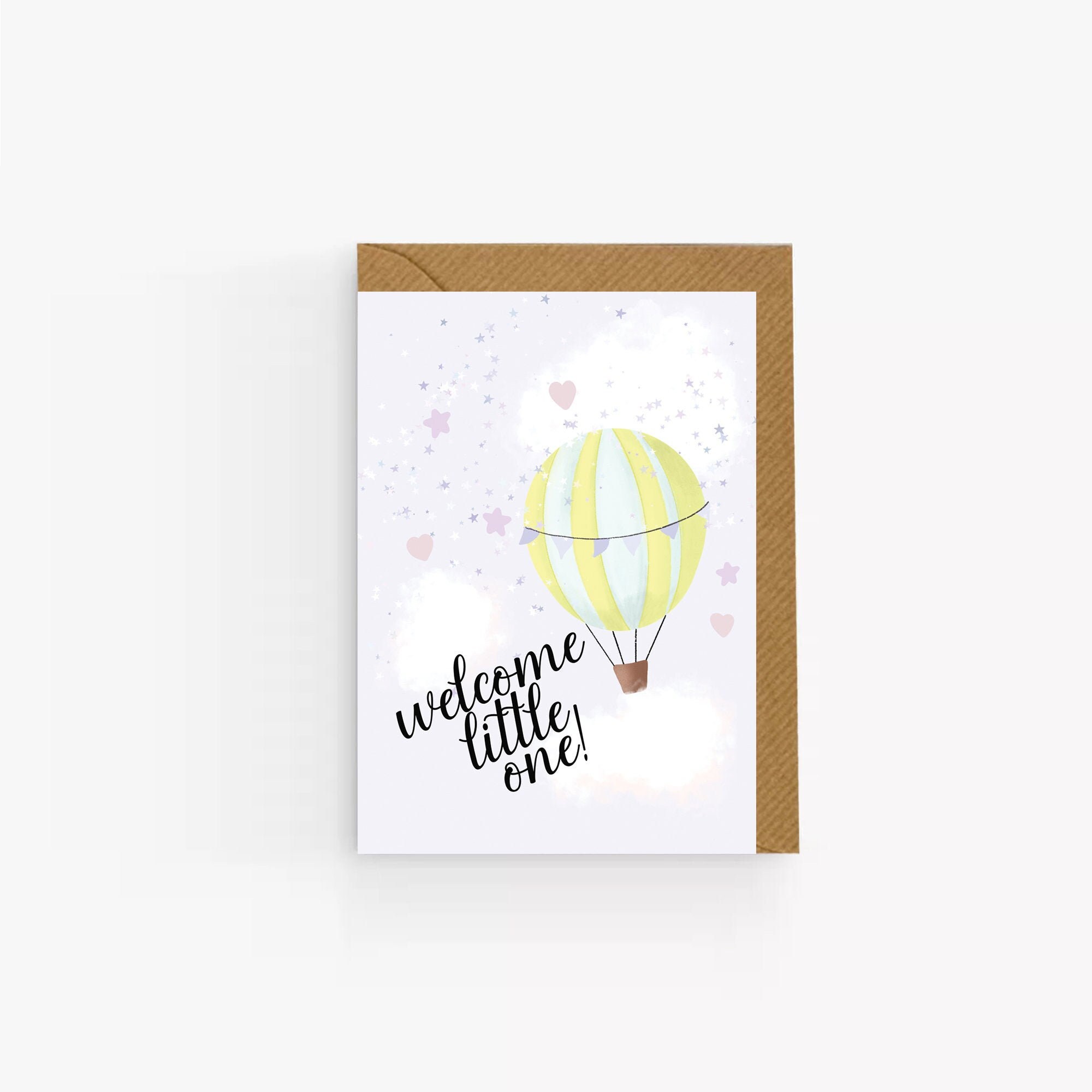 New Baby Card Baby Boy Card Baby Girl Card Welcome little | Etsy