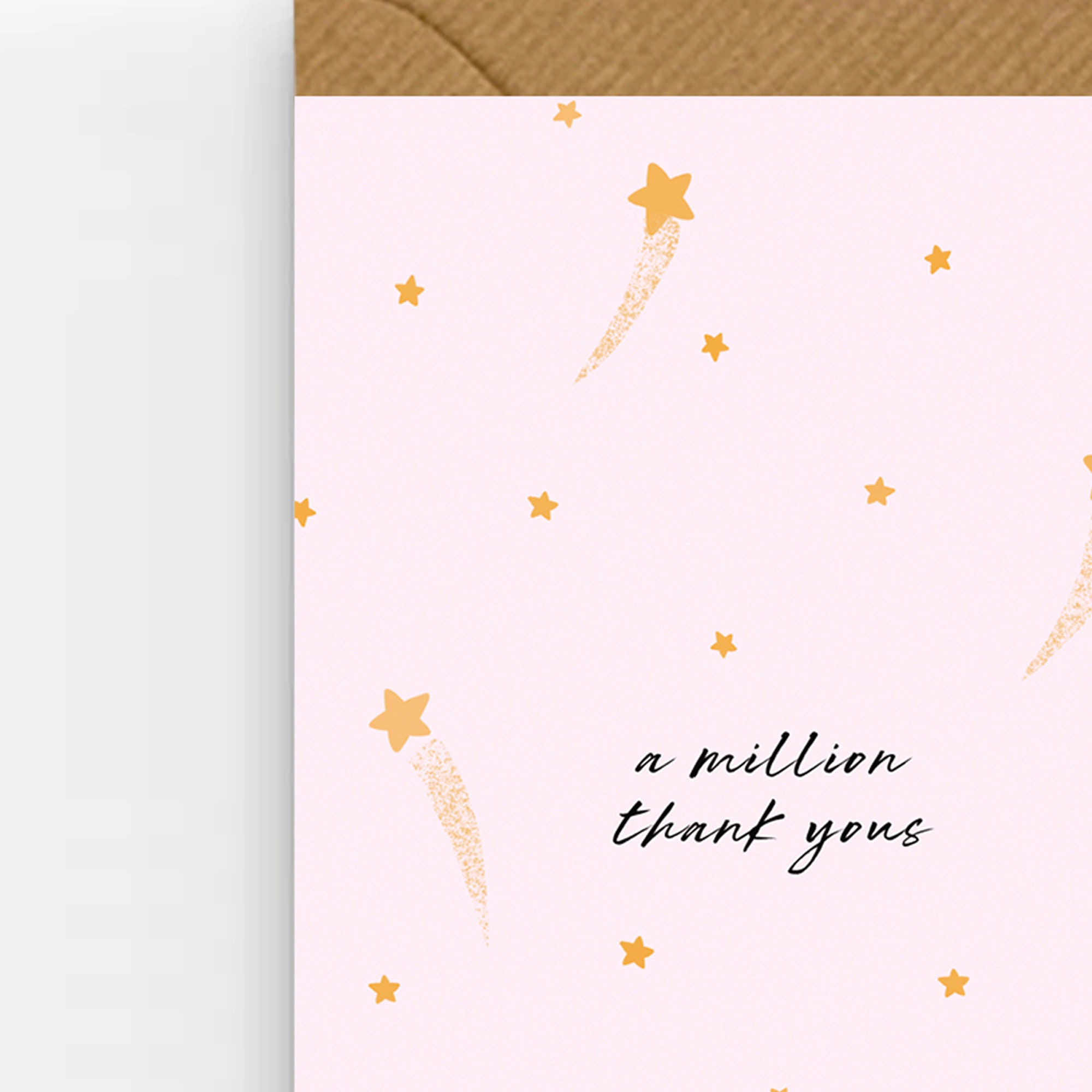 A Million Thank You Card. Pink Thank You Cards. Thanks A Million Card ...