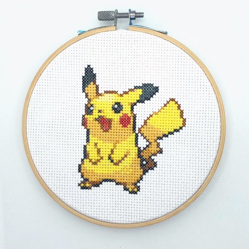 Pikachu Cross Stitch Pattern Pokemon Inspired | Etsy