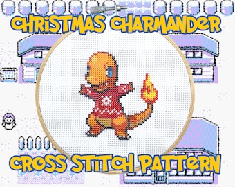 Charmander Cross Stitch Pattern - Pokemon Inspired - Etsy