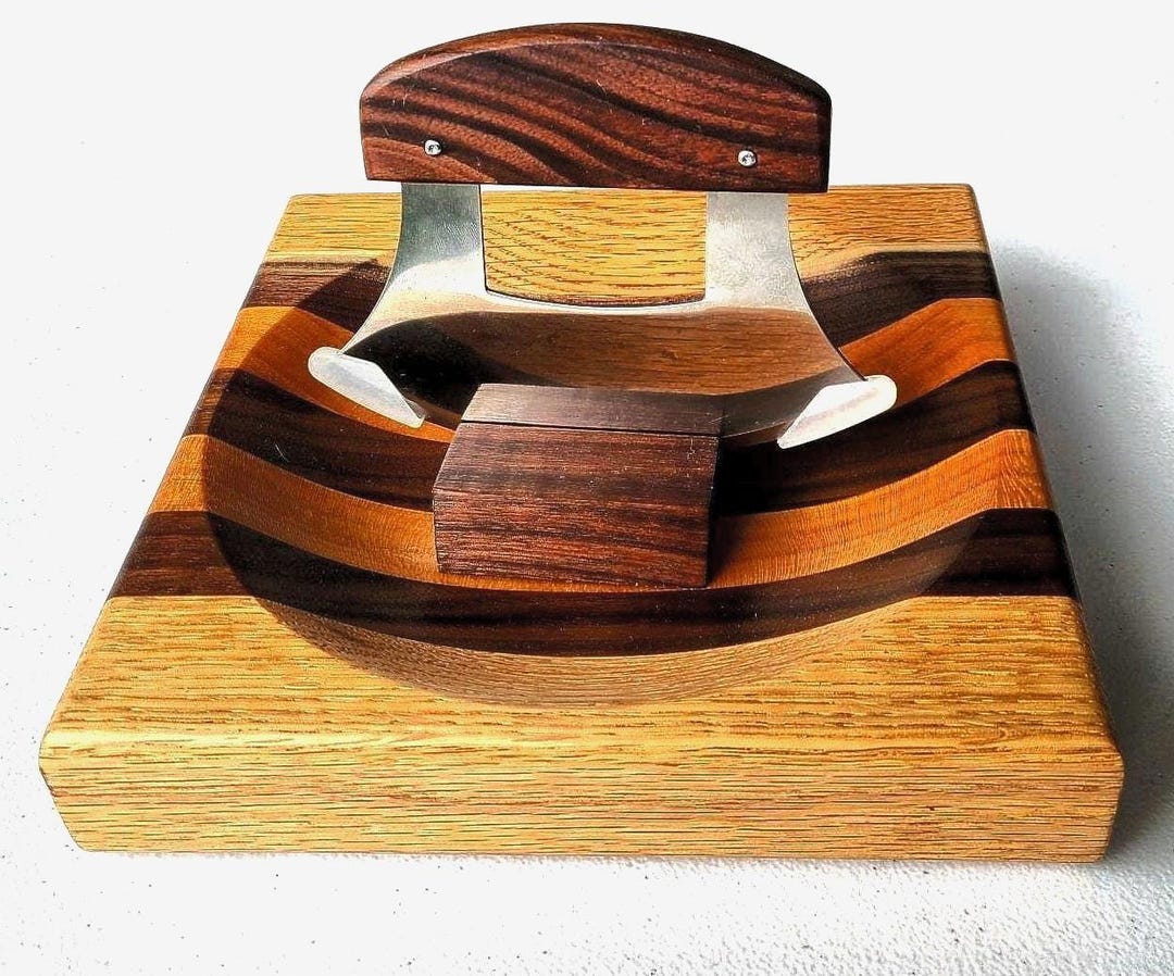 Handmade Alaskan Ulu Knife and Bowl Set: Available as a Set or ...