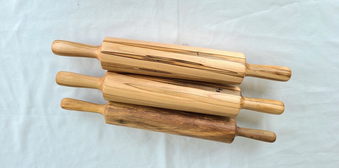 Ambrosia Maple Rolling Pin/ Traditional Style Rolling Pin/ Bakers Style ...