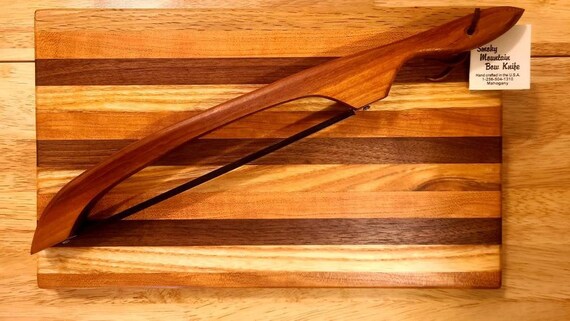 Mahogany bow knife/ knife/ bread knife/ cheese knife/tomato | Etsy