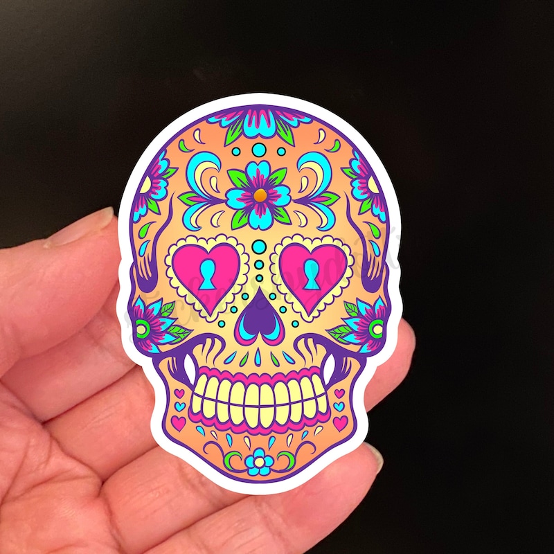 Sugar Skull Decals - Etsy