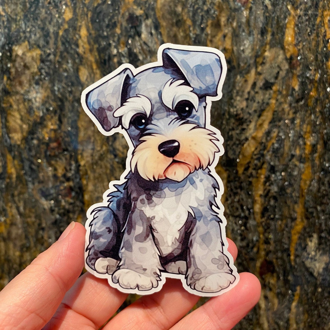 Miniature Schnauzer Dog Sticker Stickers Fun Sticker Vinyl - Etsy