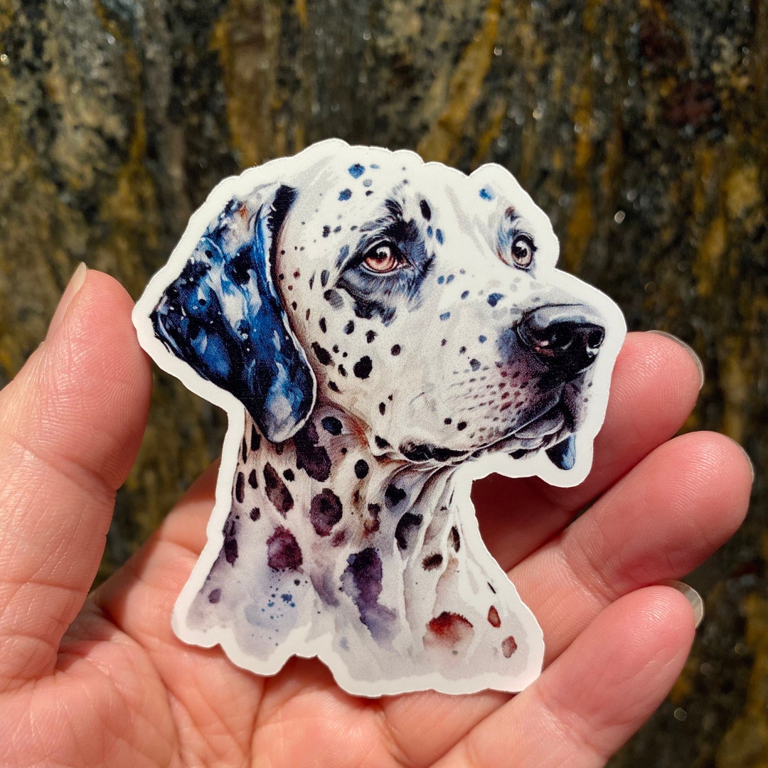 DALMATIAN Dog Sticker | Sticker for Dog Animal Lovers, Vinyl Sticker ...