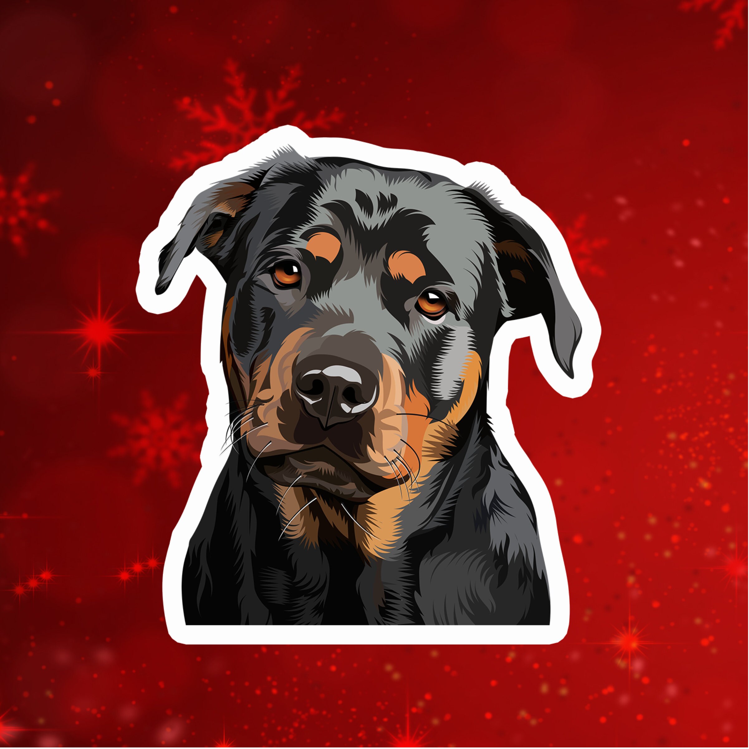 ROTTWEILER Dog Sticker Dogs Stickers Fun Sticker Vinyl | Etsy