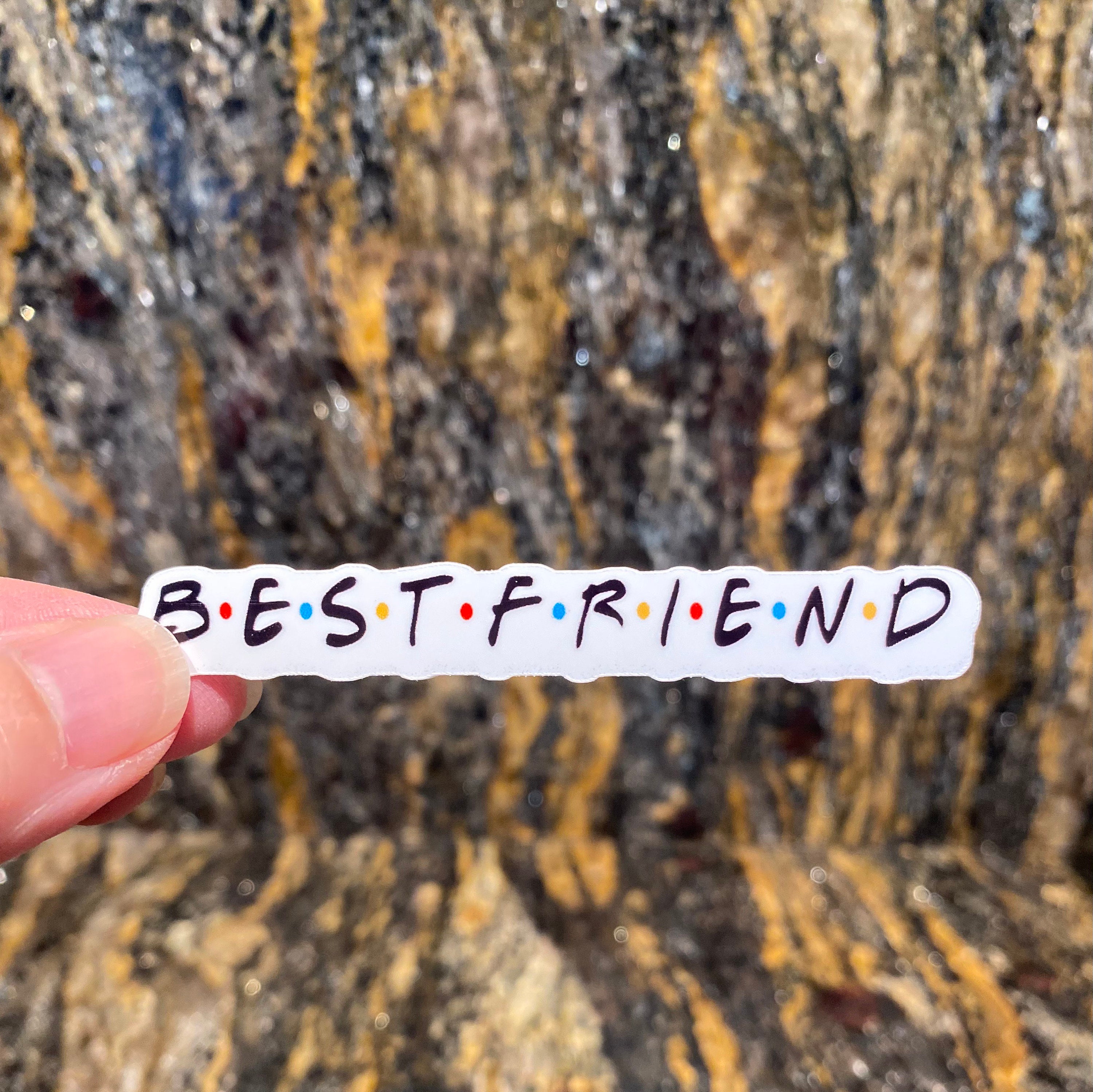 BEST FRIEND Sticker, Stickers, BFF, Vinyl Waterproof Sticker, Best ...