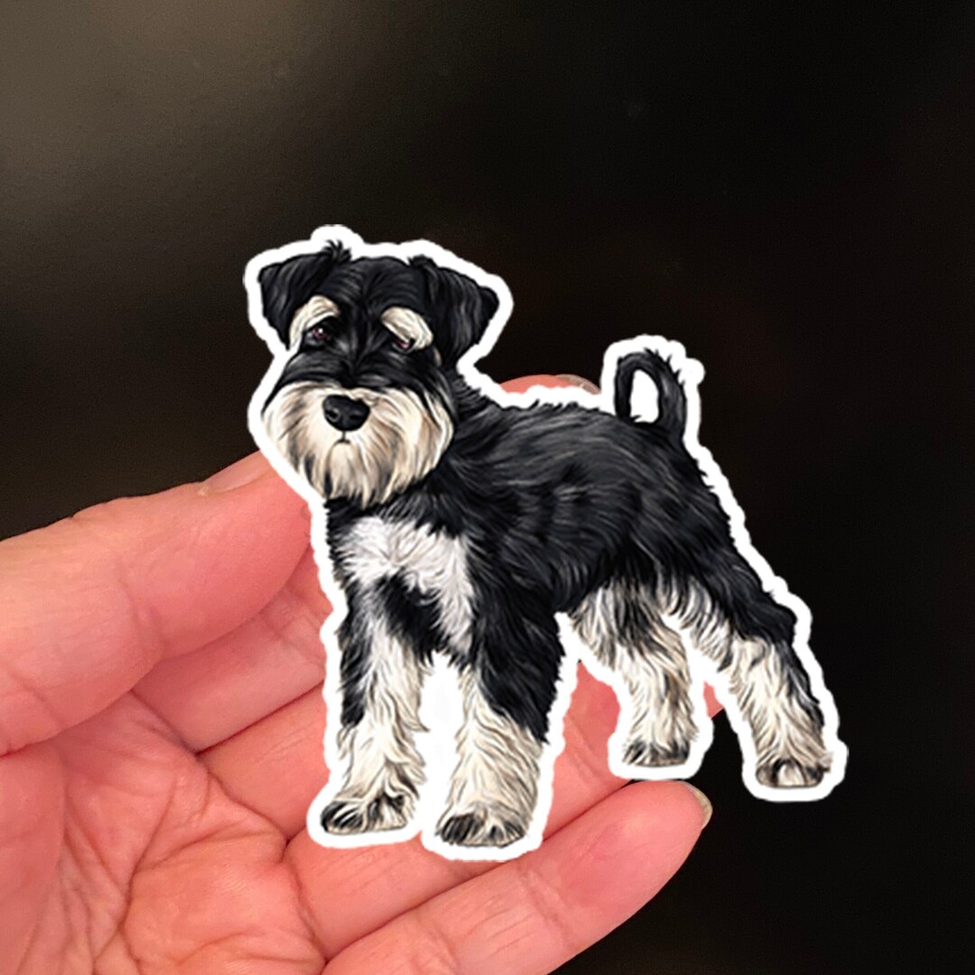 MINIATURE SCHNAUZER | Dog Sticker, Stickers, Fun Sticker, Vinyl Sticker ...