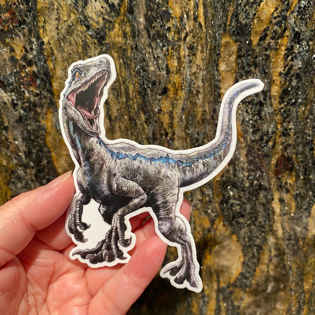 VELOCIRAPTOR Dinosaur Sticker Stickers Fun Sticker Matte - Etsy