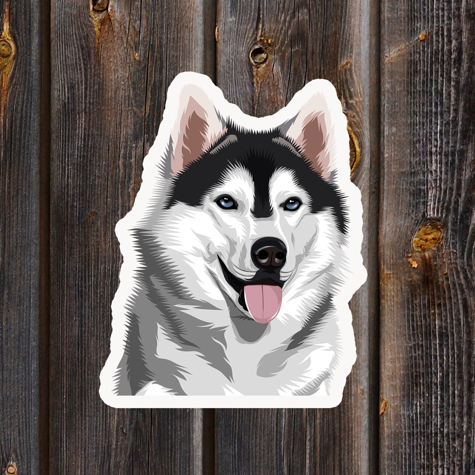 SIBERIAN HUSKY Dog Sticker Dogs Stickers Vinyl Sticker | Etsy