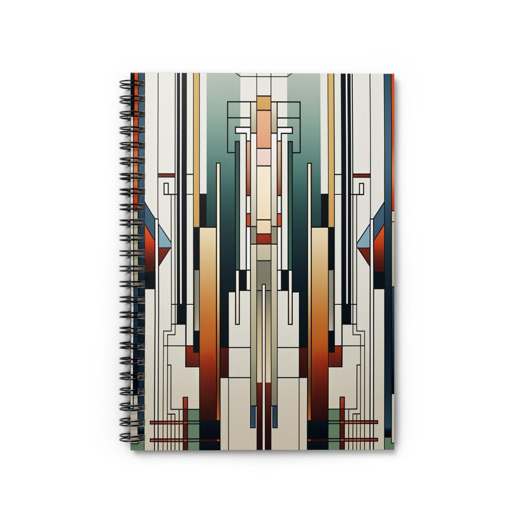 FRANK LLOYD WRIGHT Inspired Spiral Softcover Notebook | 6x8 ~ 118 Ruled ...