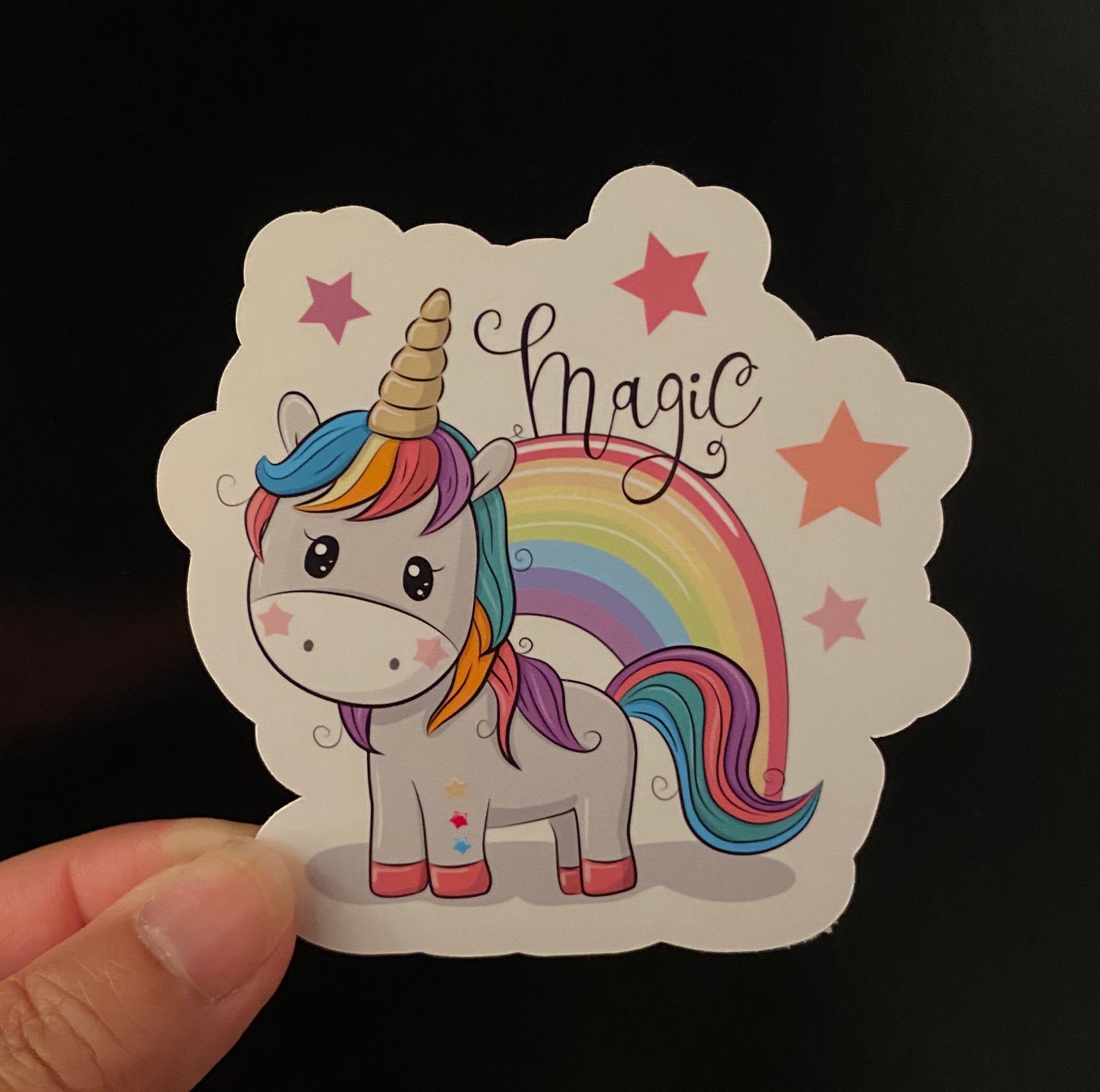 Stickers Magical Unicorn Unicorn Sticker Vinyl Waterproof - Etsy
