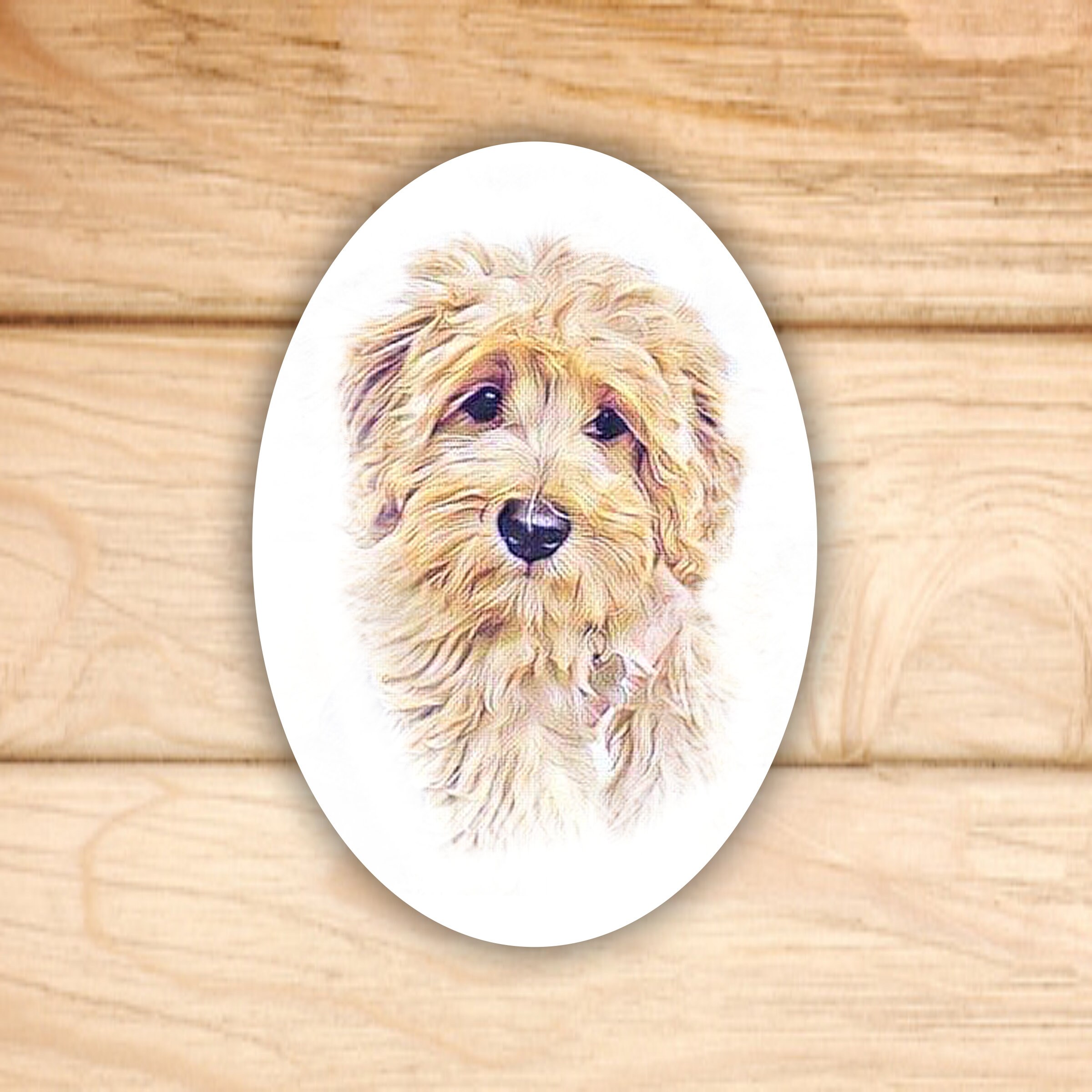 GOLDEN DOODLE Sticker Dogs Stickers Fun Sticker Vinyl - Etsy