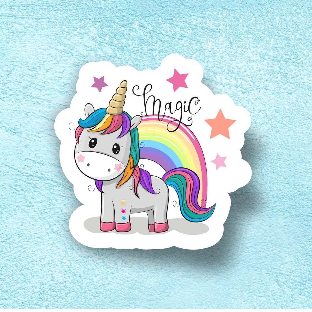 Stickers, Magical Unicorn, Unicorn Sticker, Vinyl Waterproof Sticker ...
