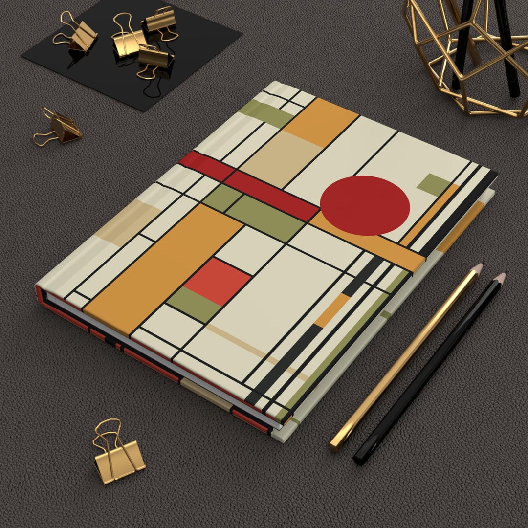 FRANK LLOYD WRIGHT Inspired Matte Hardcover Journal 150 Lined Pages ...
