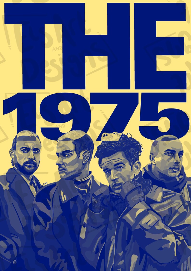 The 1975 | Block Colour Poster - Etsy