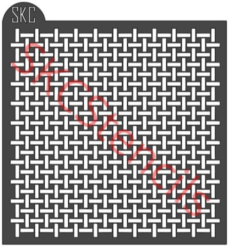 Basket Weave Stencil SVG - Etsy