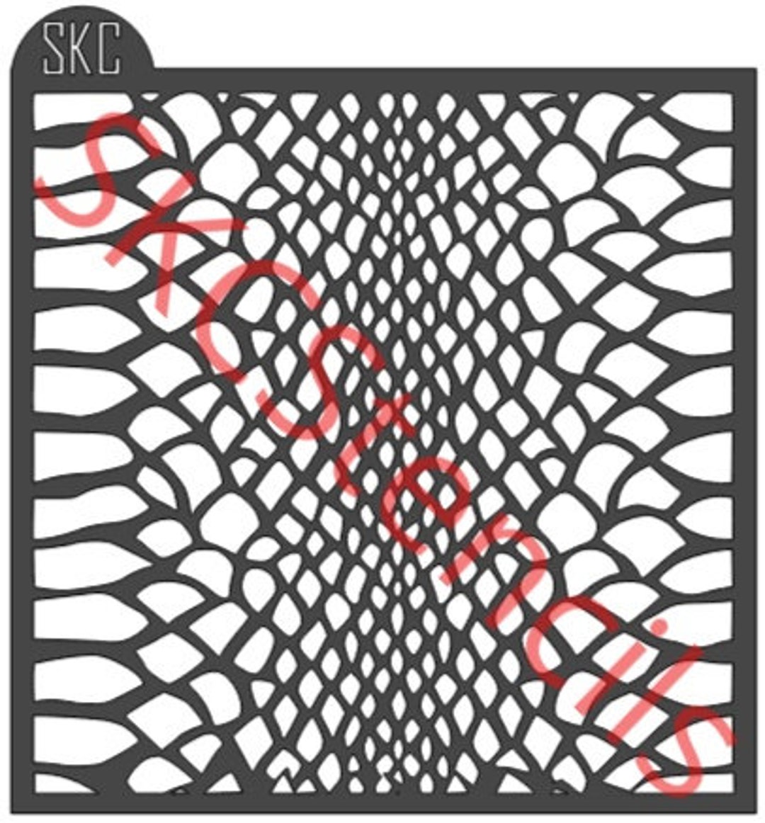 Snake Skin Stencil SVG - Etsy