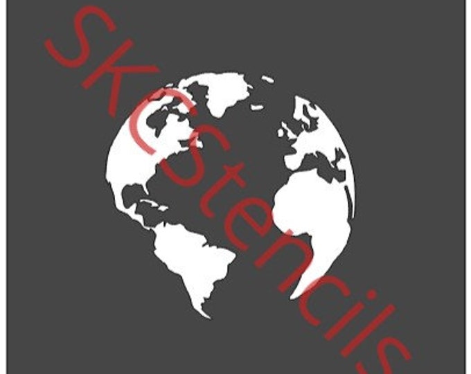 Earth Stencil SVG Globe Stencil SVG Cookie Stencil Cookie - Etsy