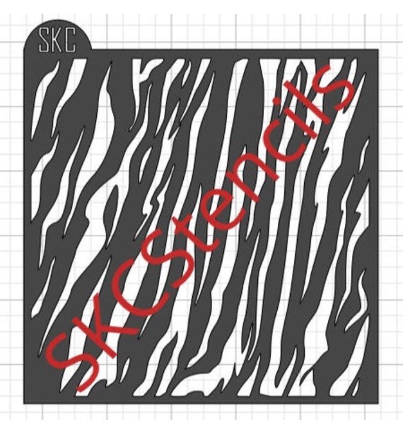 Tiger Stripe Print Stencil Animal Print Stencil Tiger - Etsy