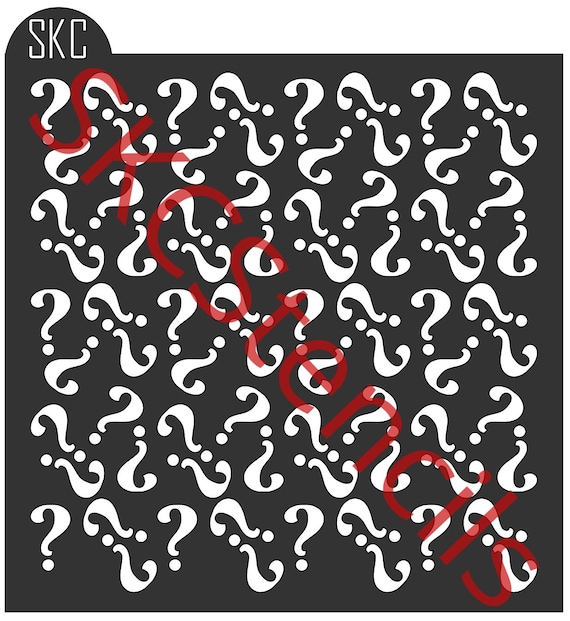 Fragezeichen Schablone SVG | Etsy Schweiz