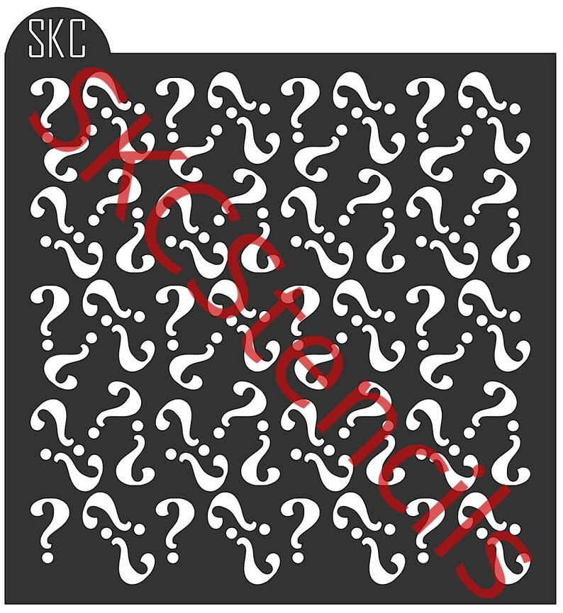 Question Mark Stencil SVG - Etsy