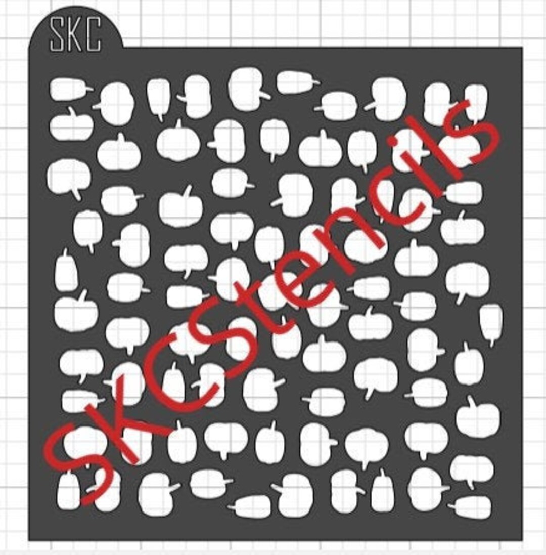 Scattered Pumpkin Stencil SVG File - Etsy